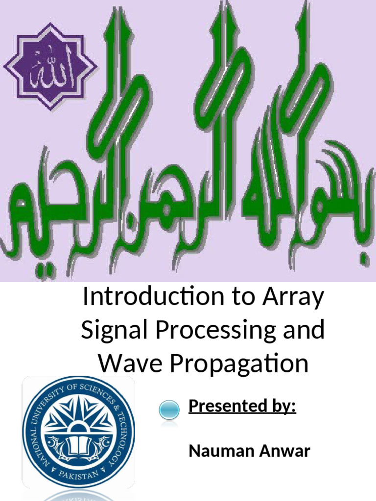 Array Signal Processing and Wave Prop - (On 8-4-2011) | PDF | Waves ...