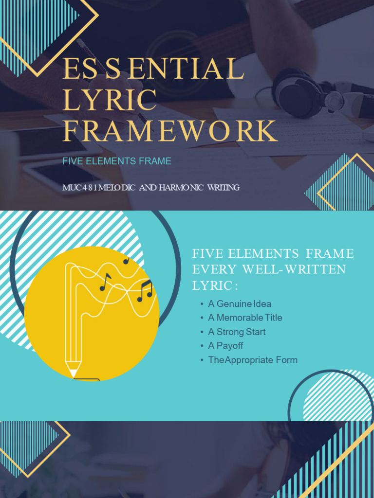 Essential Lyric Writing Framework | PDF