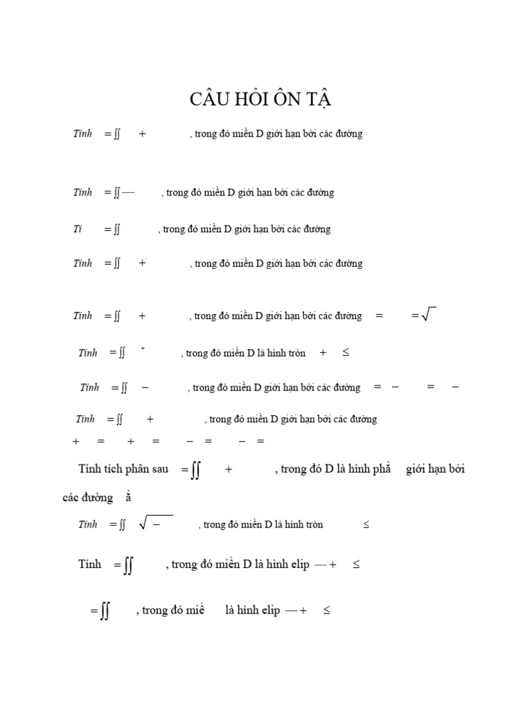 Bai Tap On Tap 2025 | PDF