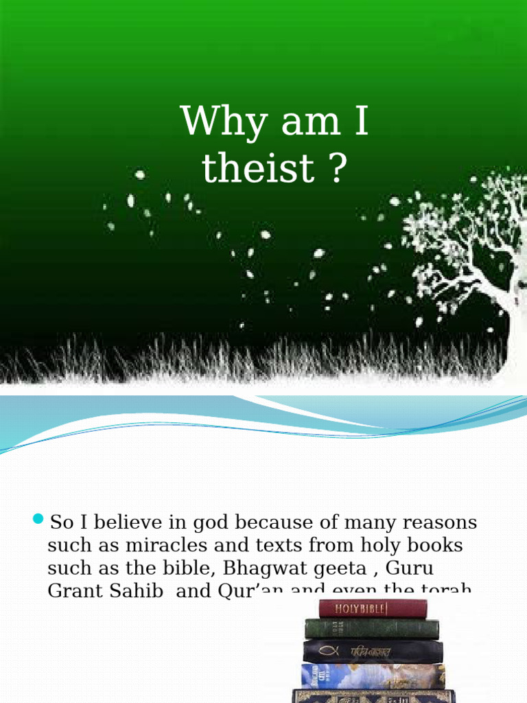 Why Am I Theist | PDF