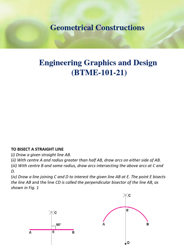Geometrical Constructions Guide | PDF | Circle | Perpendicular
