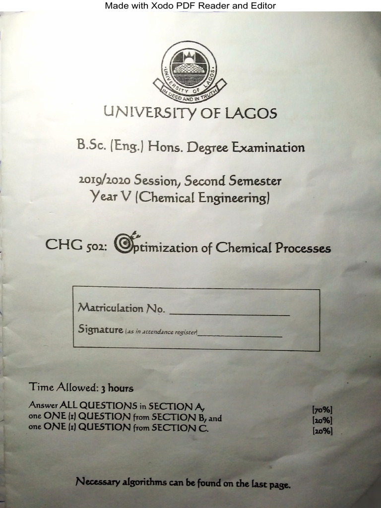 CHG 502 exam | PDF