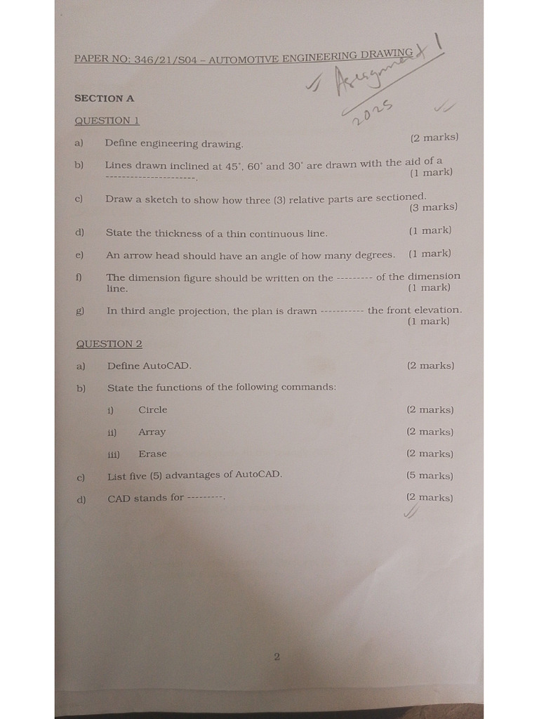 assignment 1 automotive 2025 | PDF