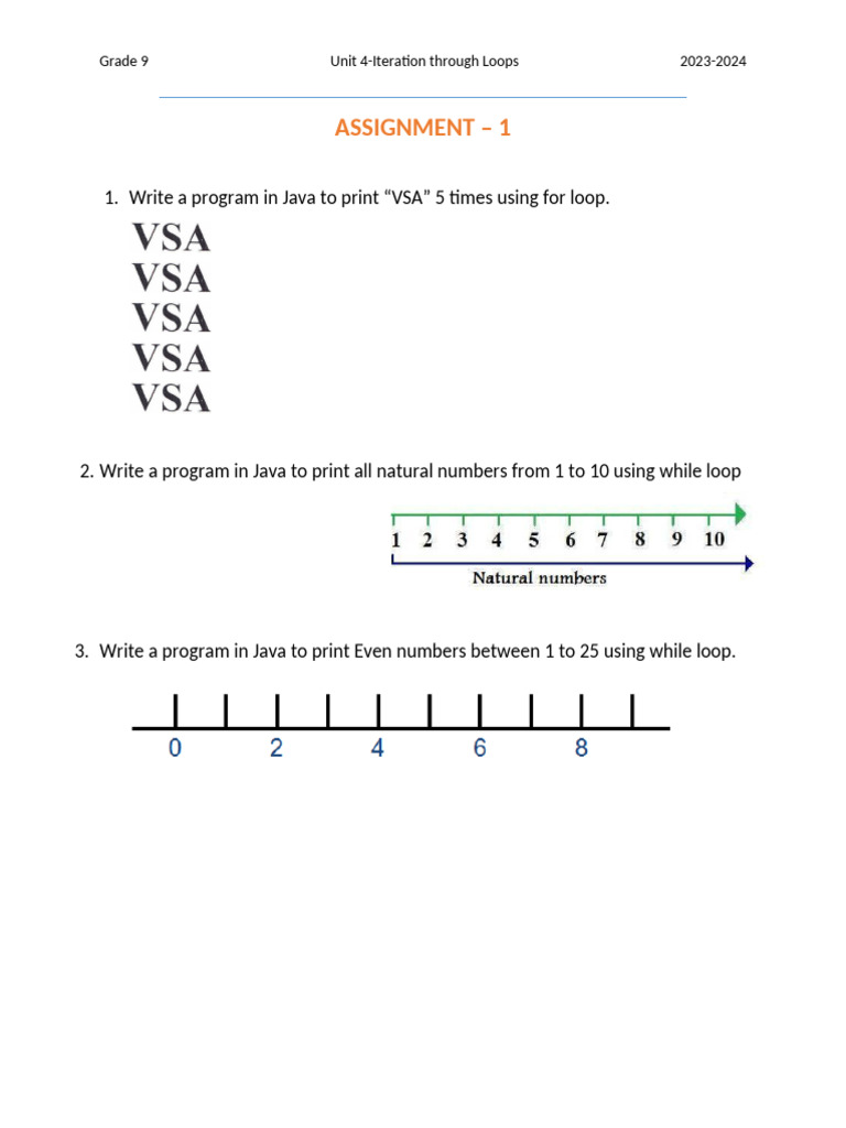 23-24-Iteration-While Loop-Assignment | PDF