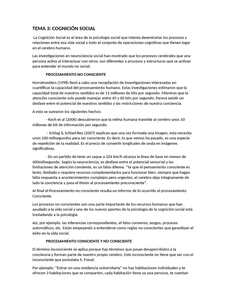 Resumen Tema 3 Ps | PDF | Las emociones | Pensamiento