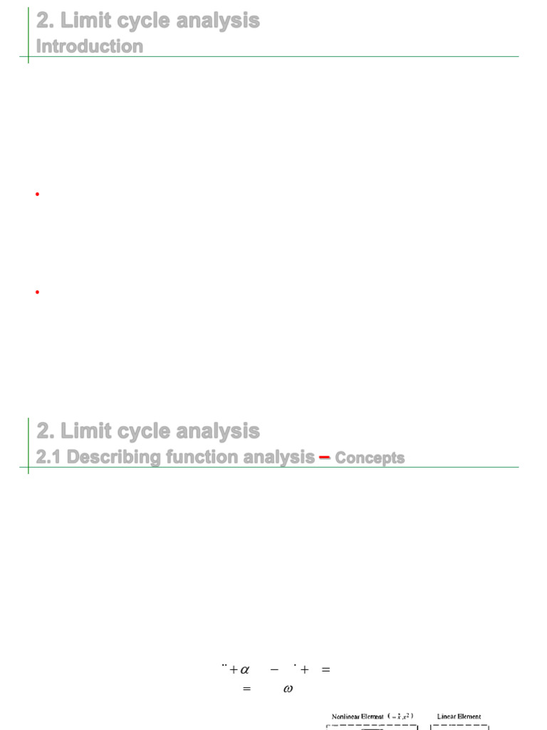 Limit Cycle Analysis | PDF | Nonlinear System | Function (Mathematics)