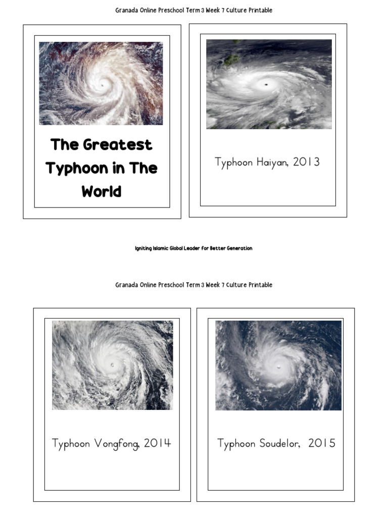 Timeline of World's Greatest Typhoon | PDF