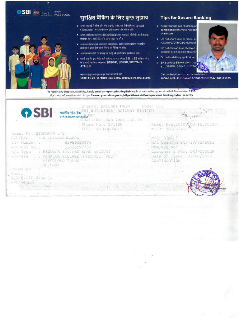 SBI Passbook - Compressed | PDF