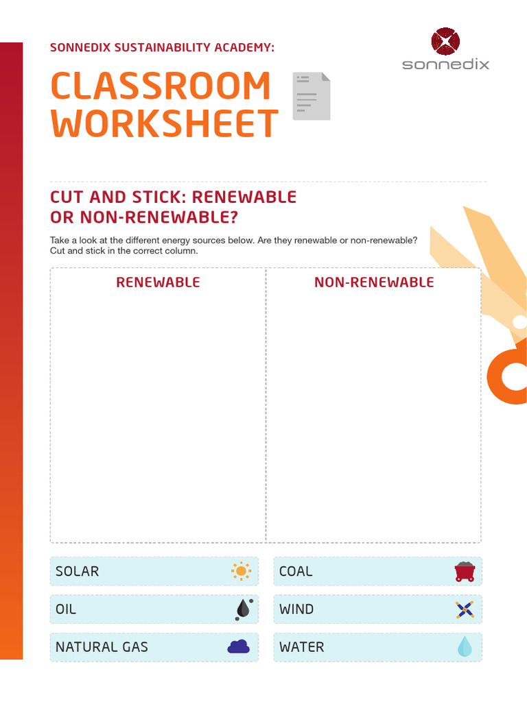 Solar Energy Classroom Worksheet | PDF