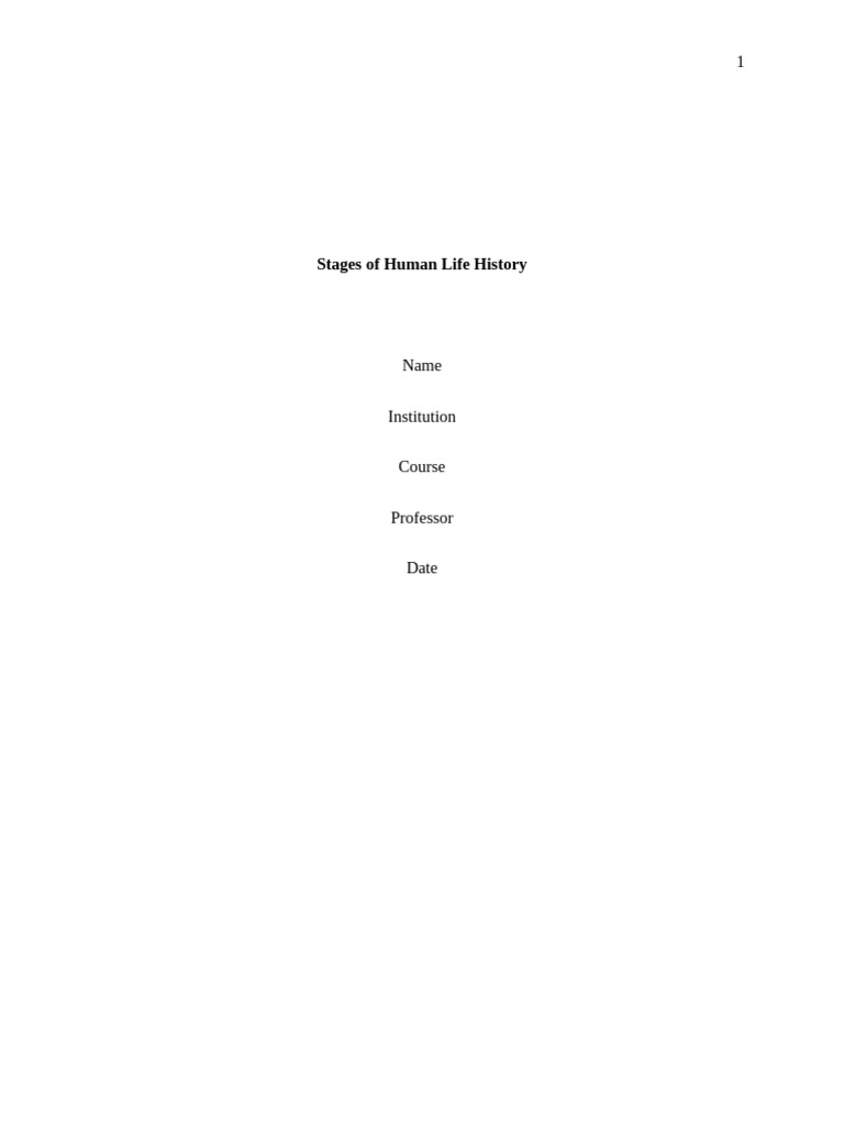 Human Life Stages Explained | PDF | Reproduction | Infants