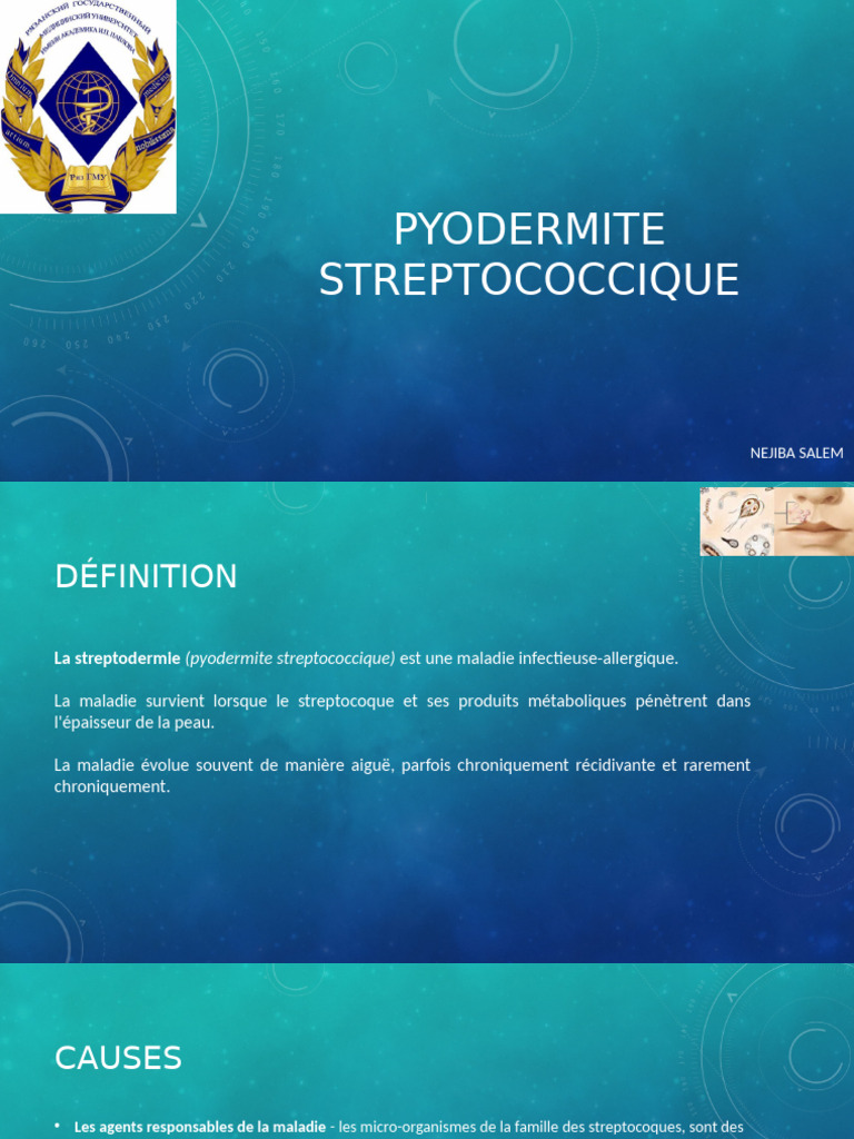 Pyodermite streptococcique | PDF | Streptocoque | Infection