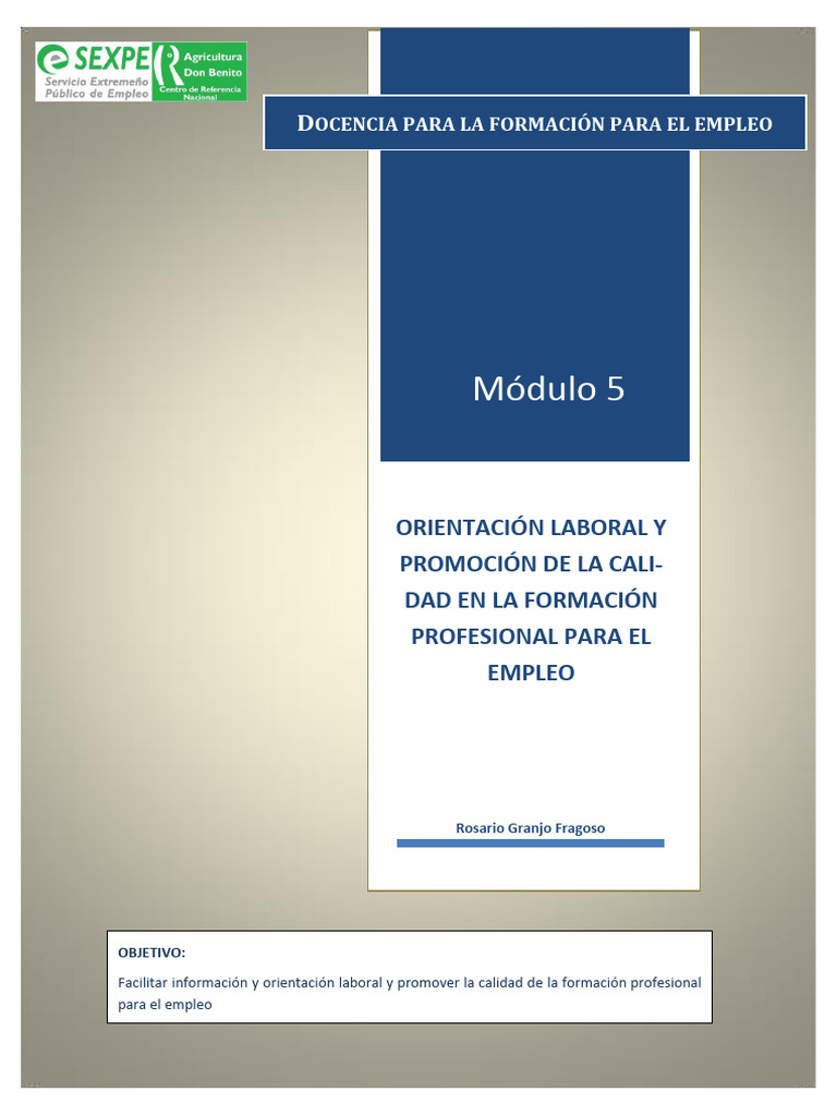 Módulo 5 | PDF | Mercado (economía) | Empleo