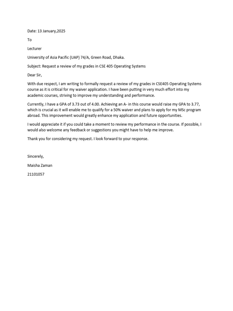 Grade Review Request for CSE 405 | PDF