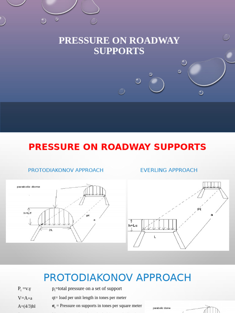 Pressure On Roadway Supports | PDF
