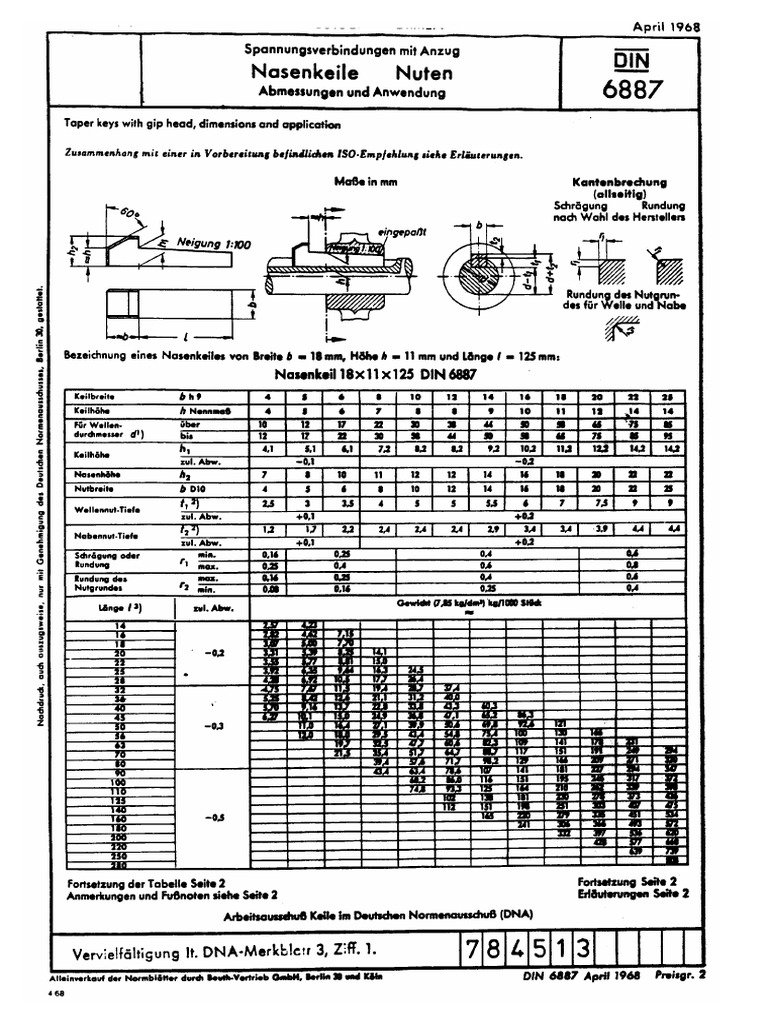 Din 6887 1968 (D) | PDF