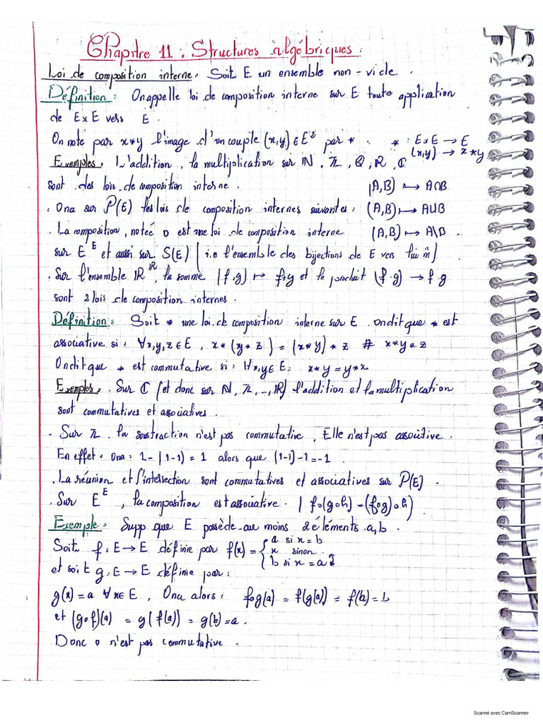 Les Structures Algébriques | PDF