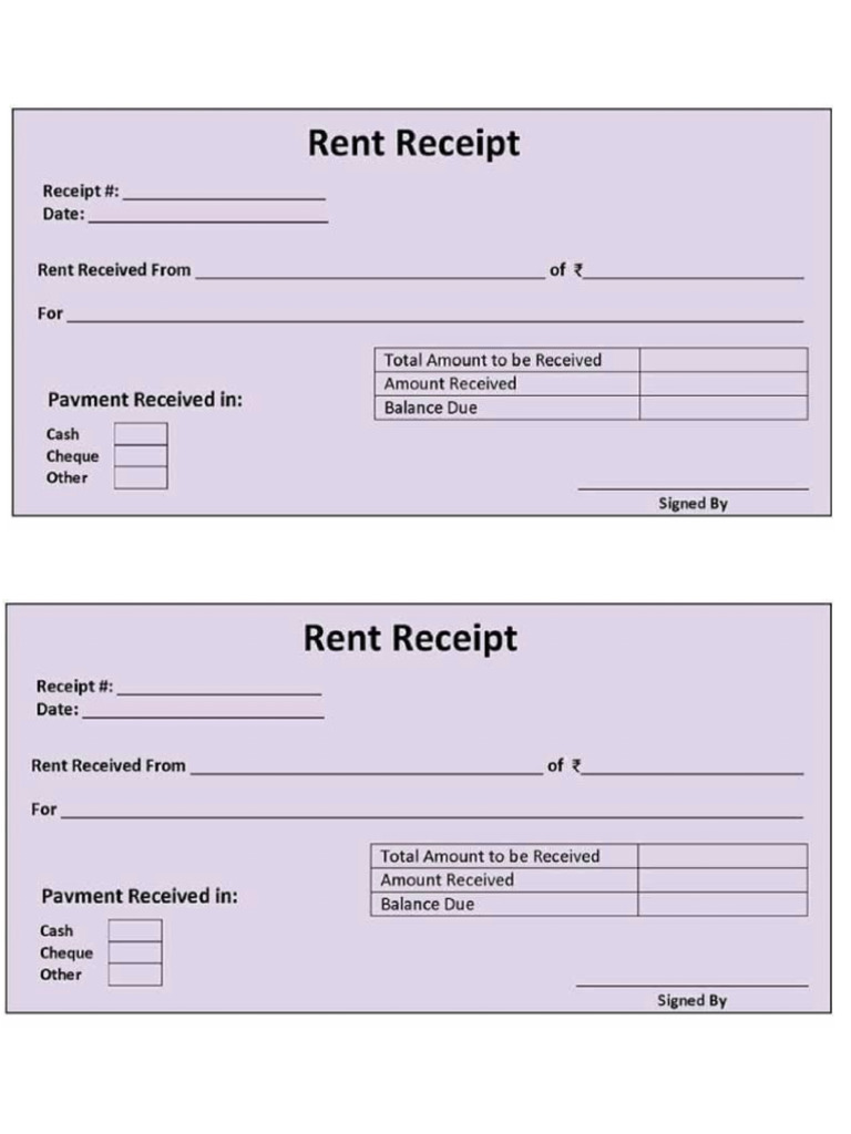 HRA Recipt | PDF