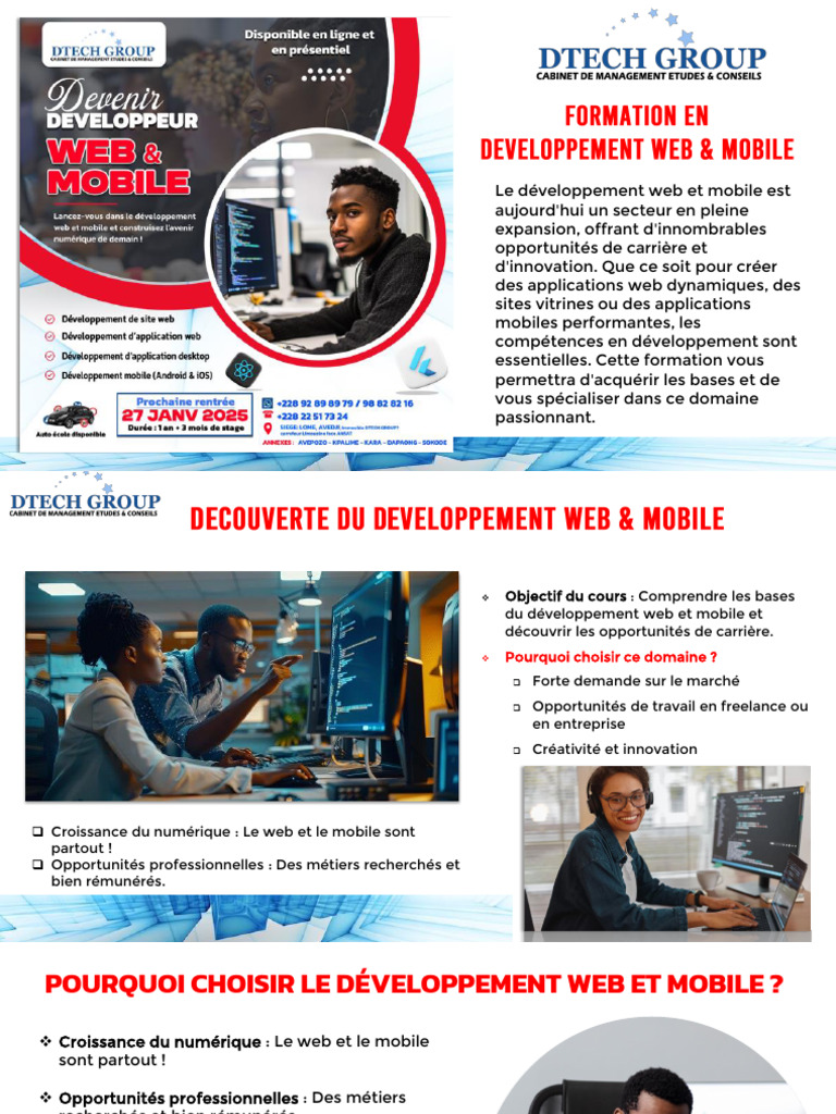 Dev Web Mob Presentation2 | PDF | Programmation web | Internet