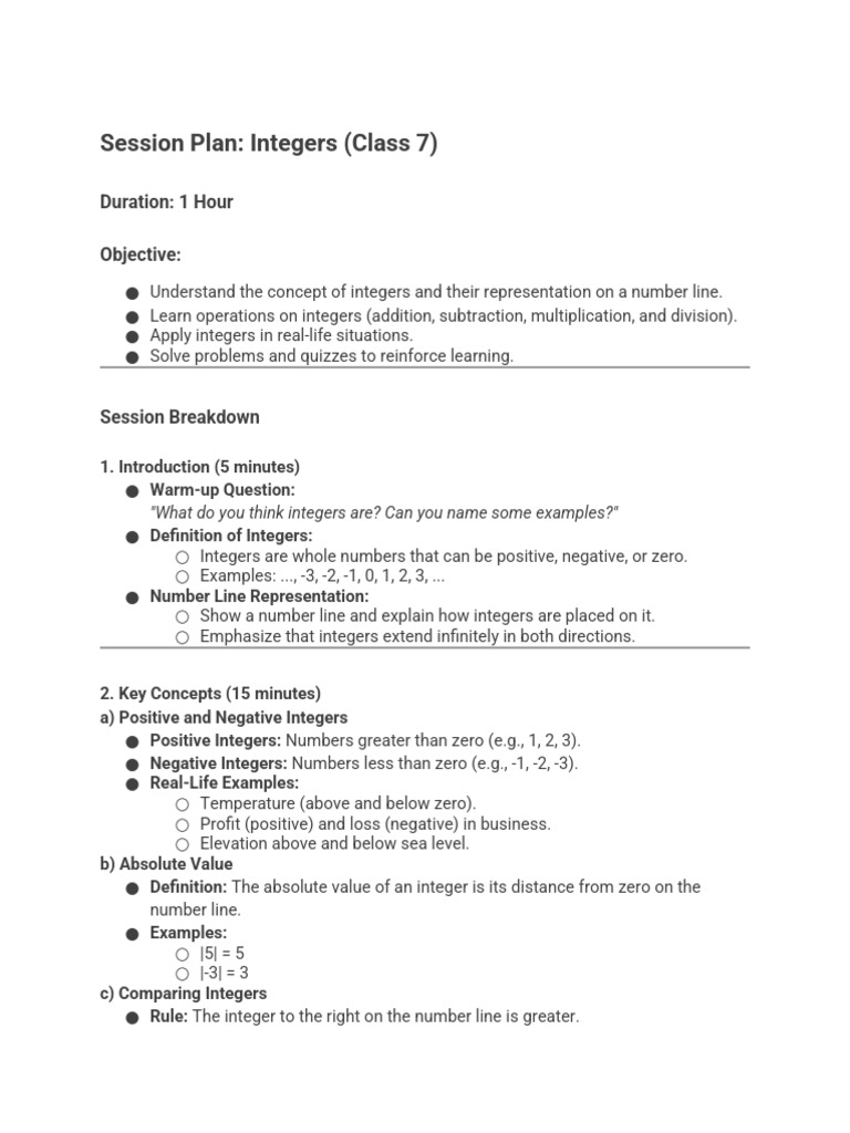 Integers | PDF | Integer | Multiplication