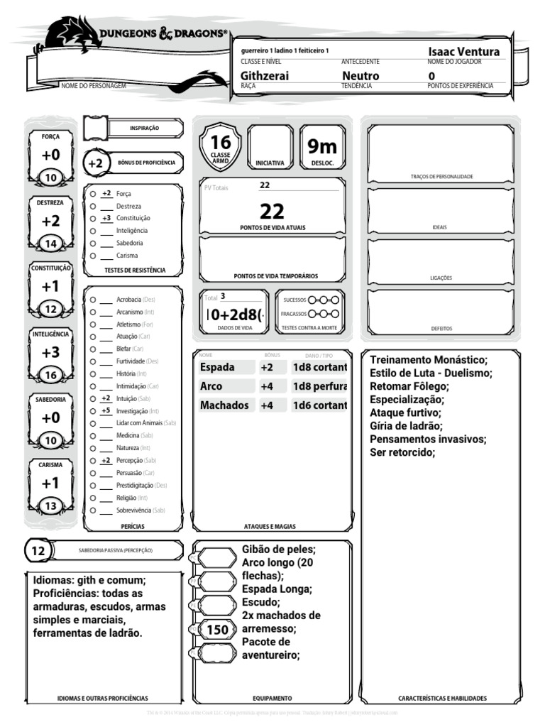 dd-5e-ficha-de-personagem (1)-Copy | PDF