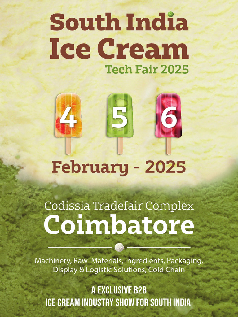 Ice cream Tech fair 2025 Broucher (1) | PDF | Supply Chain | Ice Cream