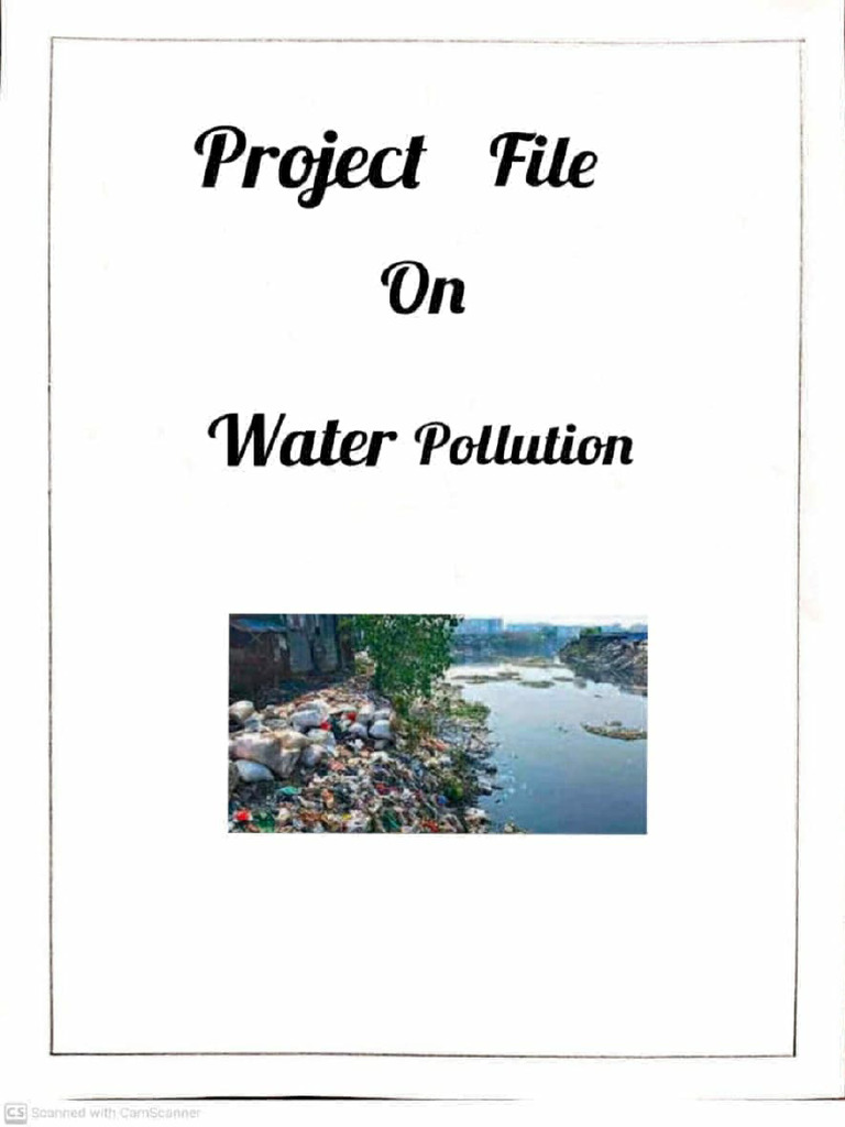 ENVIRONMENTAL STUDIES PROJECT FILE ) | PDF