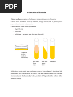 Agar Slant and Deep Preparation Guide | PDF
