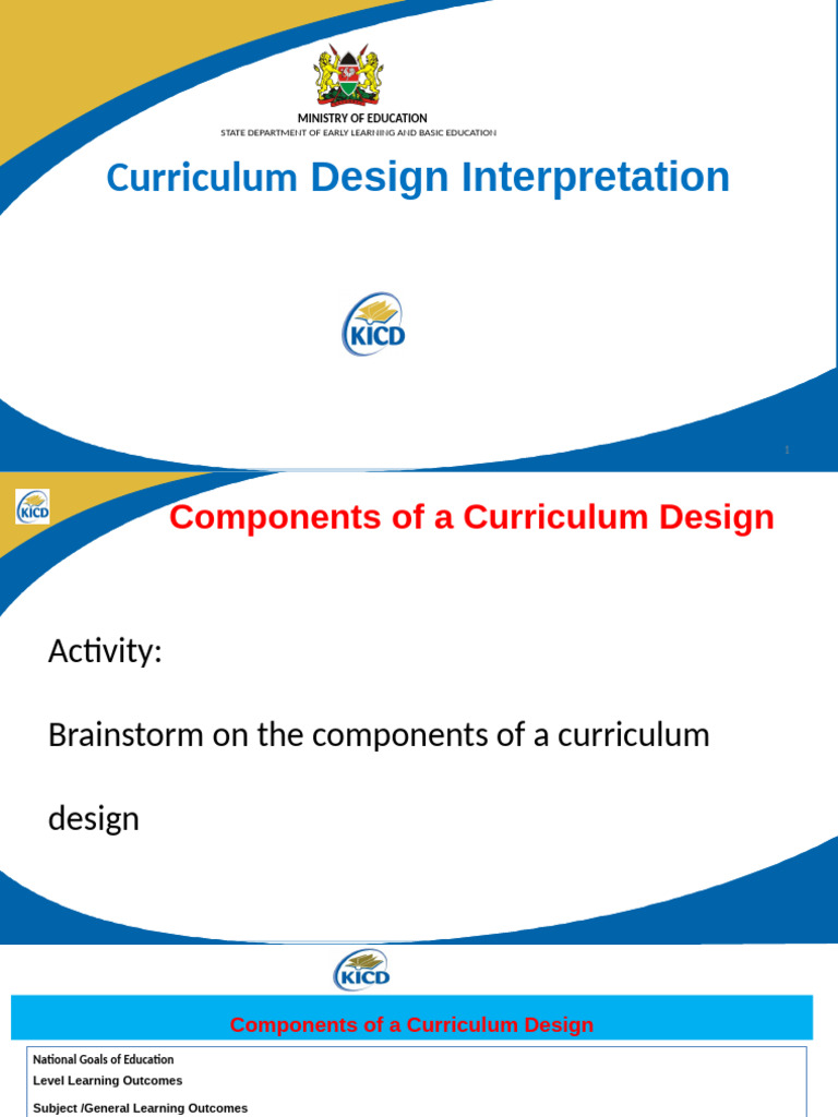 Curriculum Design Components Overview | PDF | Learning | Curriculum