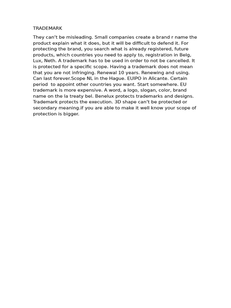 Trademark | PDF