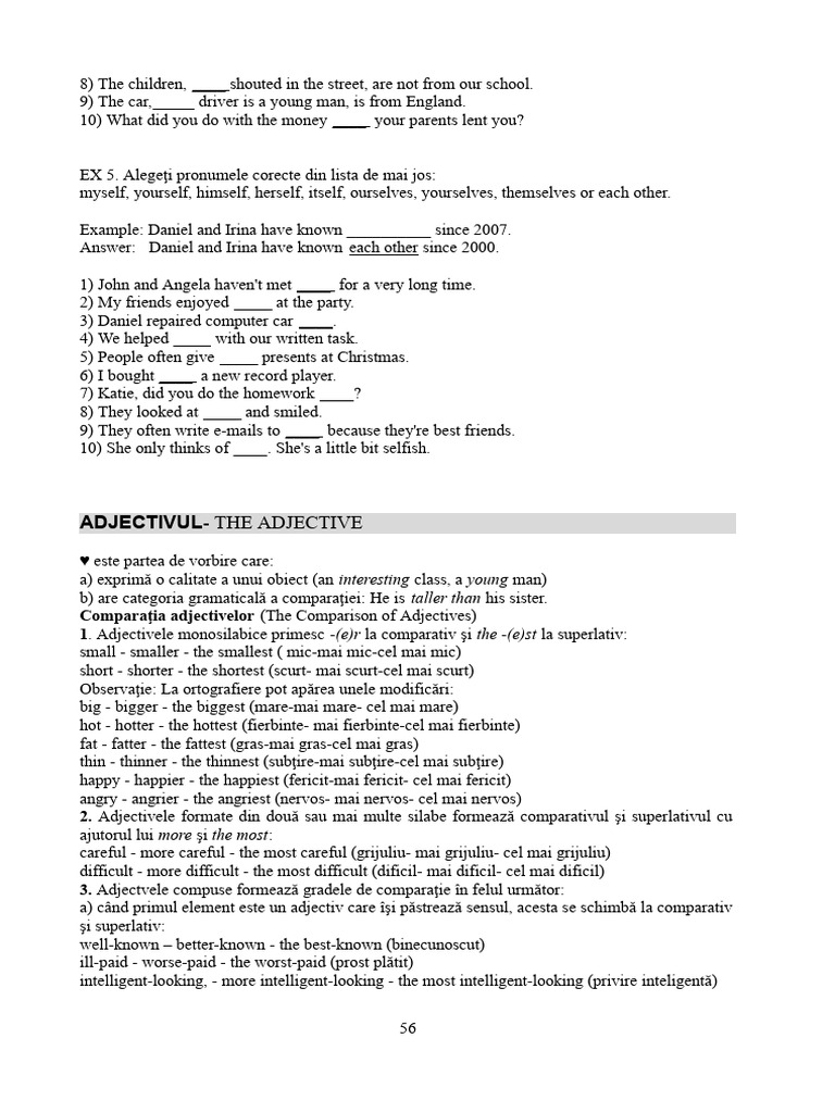 The Adjective and Adverb in English Theory | PDF | Linguistics | Grammar