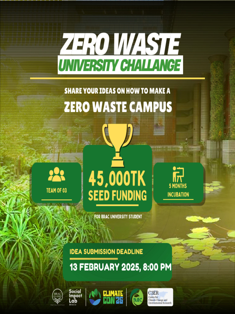 ZERO WASTE UNIVERSITY CHALLANGE Workbook | PDF | Feasibility Study | Sustainability
