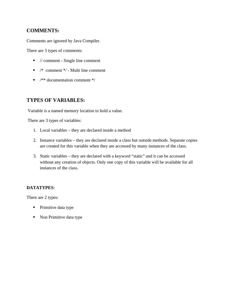 3 Datatypes And Operators Pdf Data Type Method Computer 3189