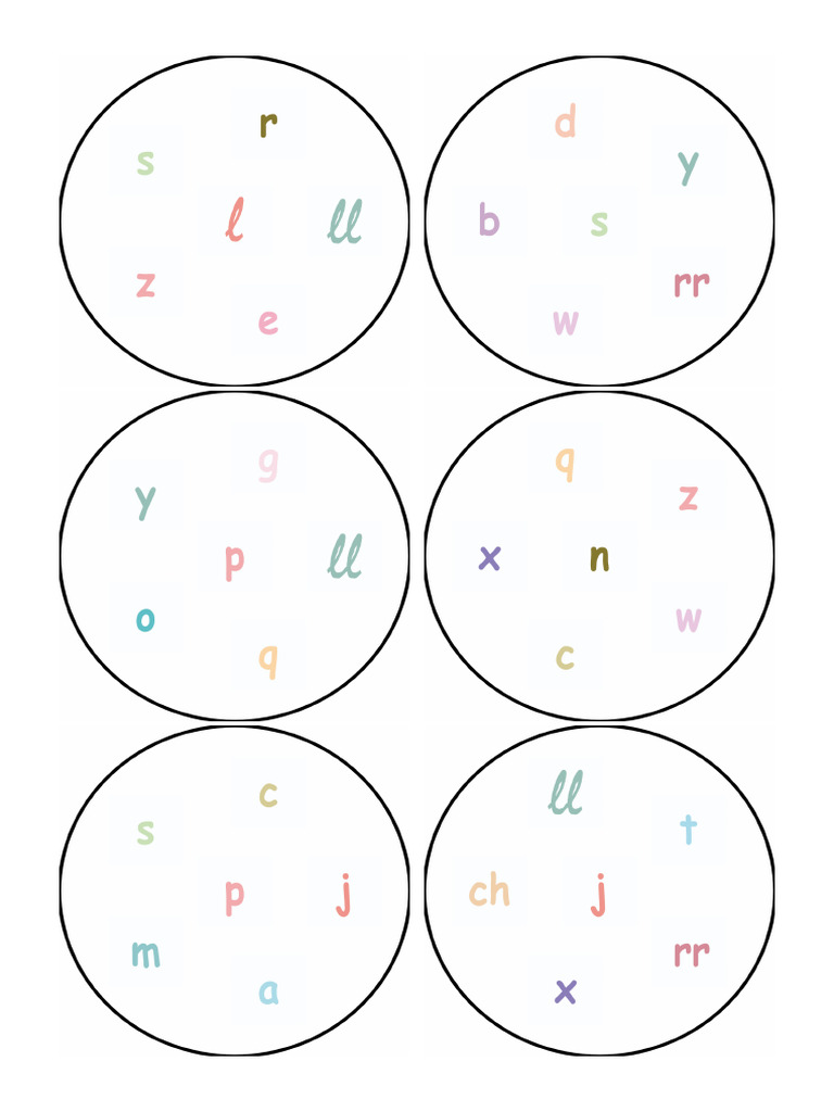 DOBBLE Minúsculas | PDF