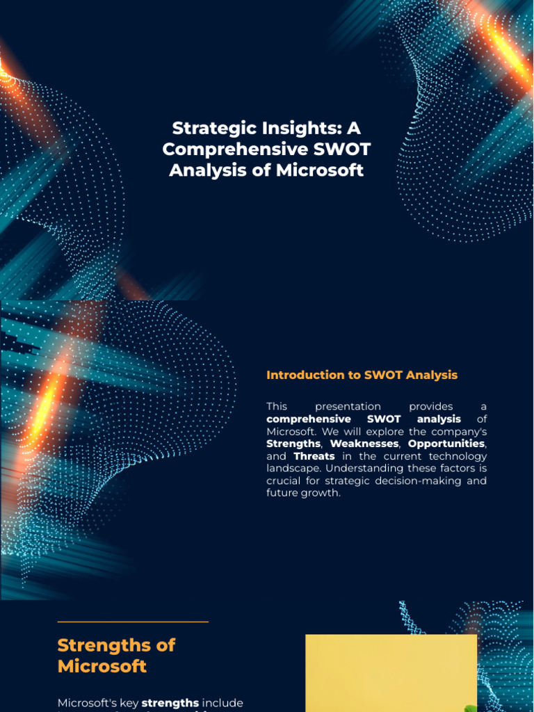 Slidesgo Strategic Insights a Comprehensive Swot Analysis of Microsoft ... Slidesgo Strategic Insights a Comprehensive Swot Analysis of Microsoft ...