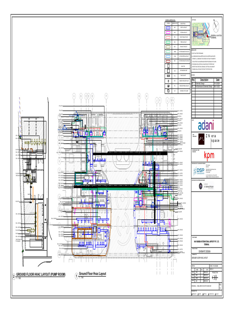 HVAC Layout for Airport Terminal | PDF | Heat Transfer | Manufactured Goods