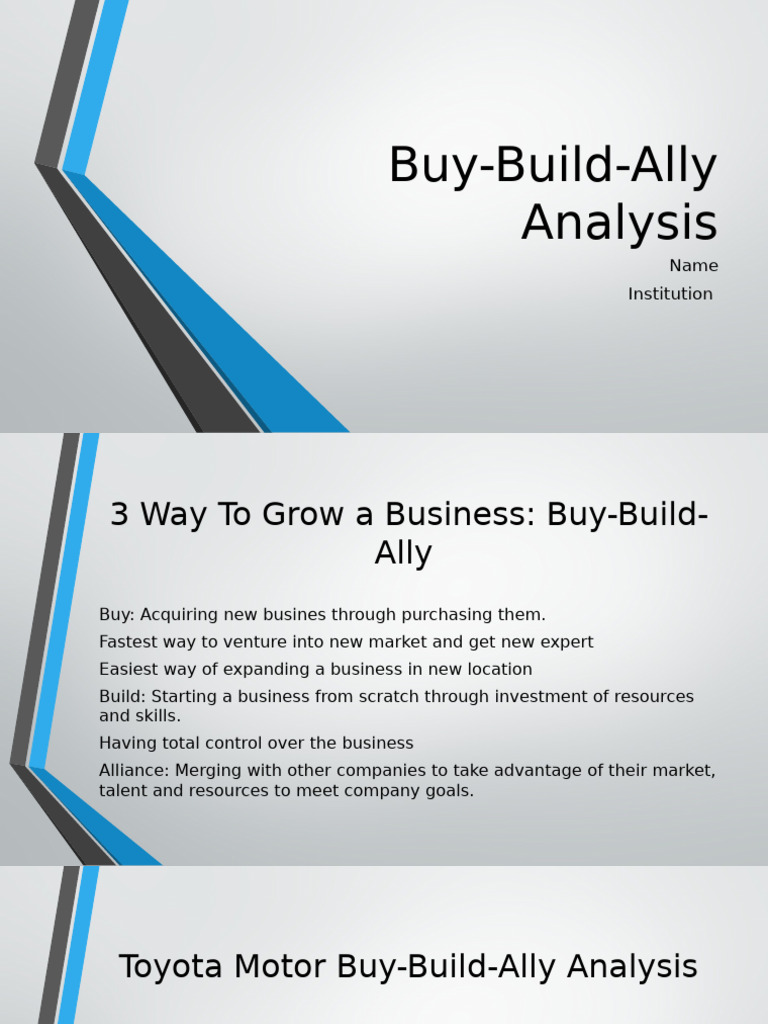 Toyota's Buy-Build-Ally Strategy Explained | PDF