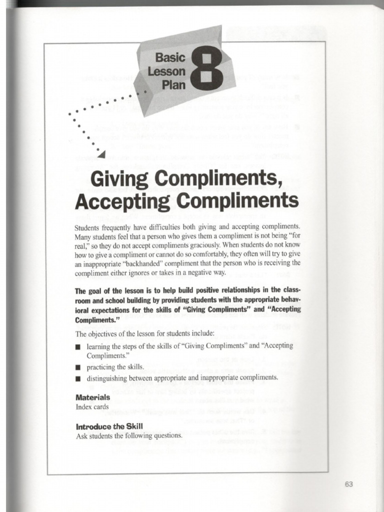 BL.8givingaceppting Compliments | PDF