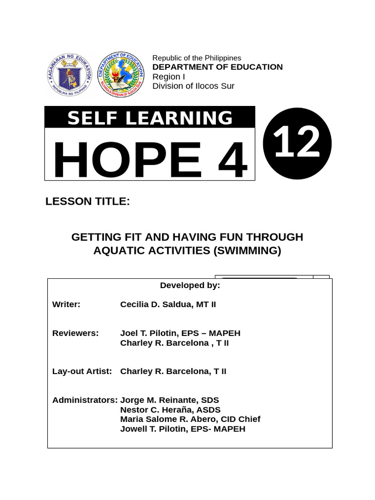 Fun Aquatic Activities for Fitness | PDF | Swimming | Athletic Sports
