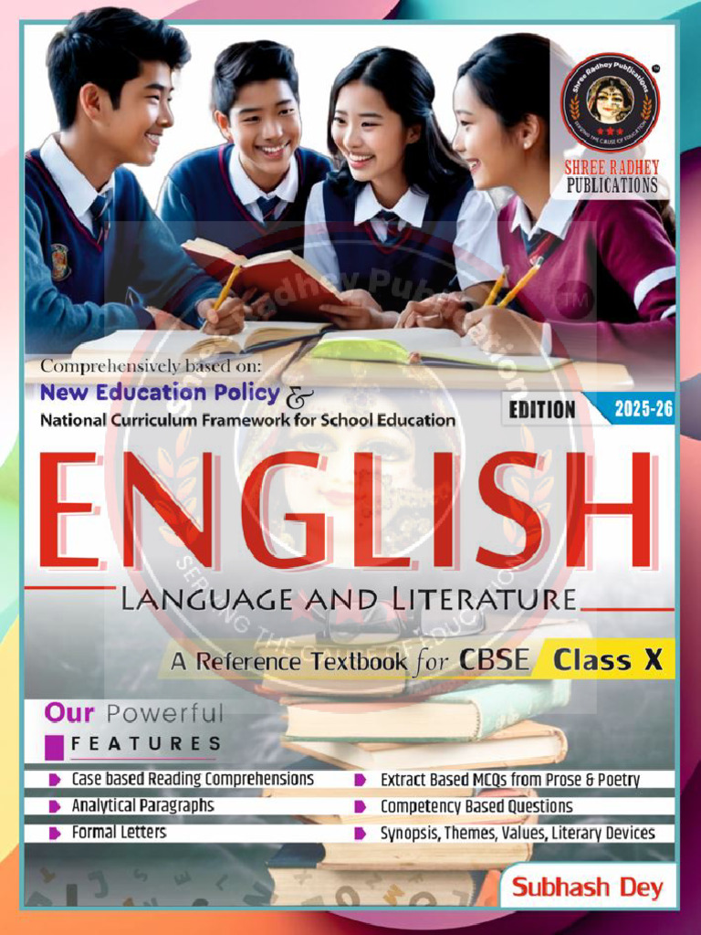 Subhash Dey's English X 2025-26 Sample PDF | PDF | Reading Comprehension | Poetry