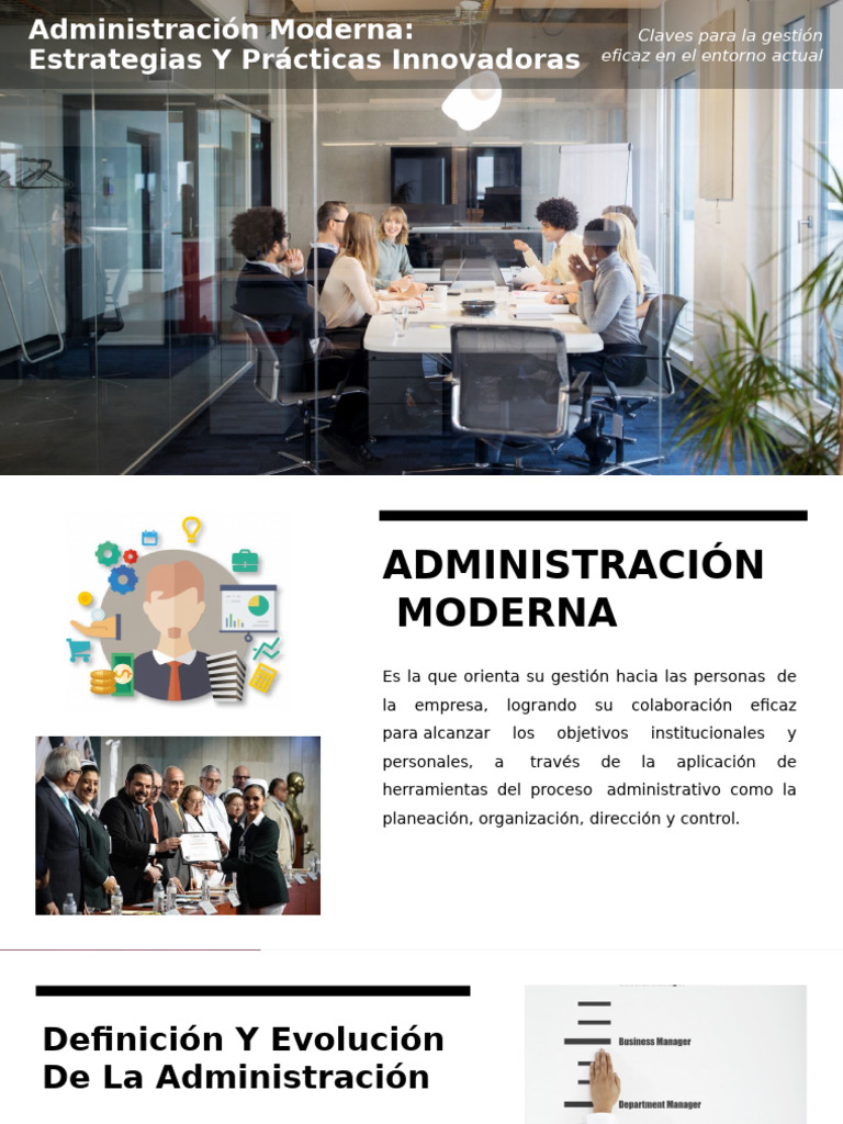 Estrategias de Administración Moderna | PDF | Liderazgo | Planificación