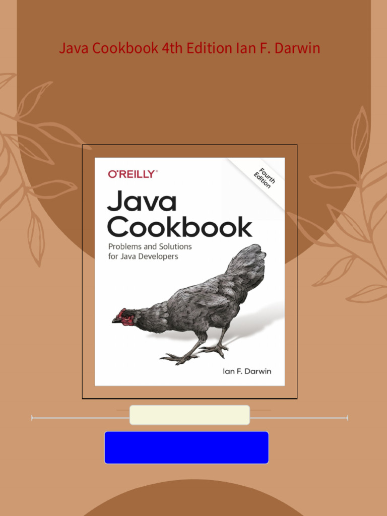 Java Cookbook 4th Edition Ian F Darwin All Chapters Instant Download Pdf Java Programming