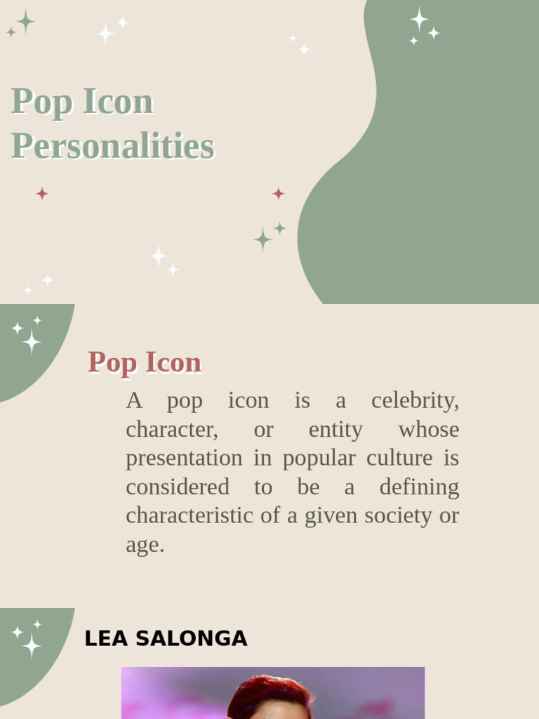 Pop Icon Personalities | PDF