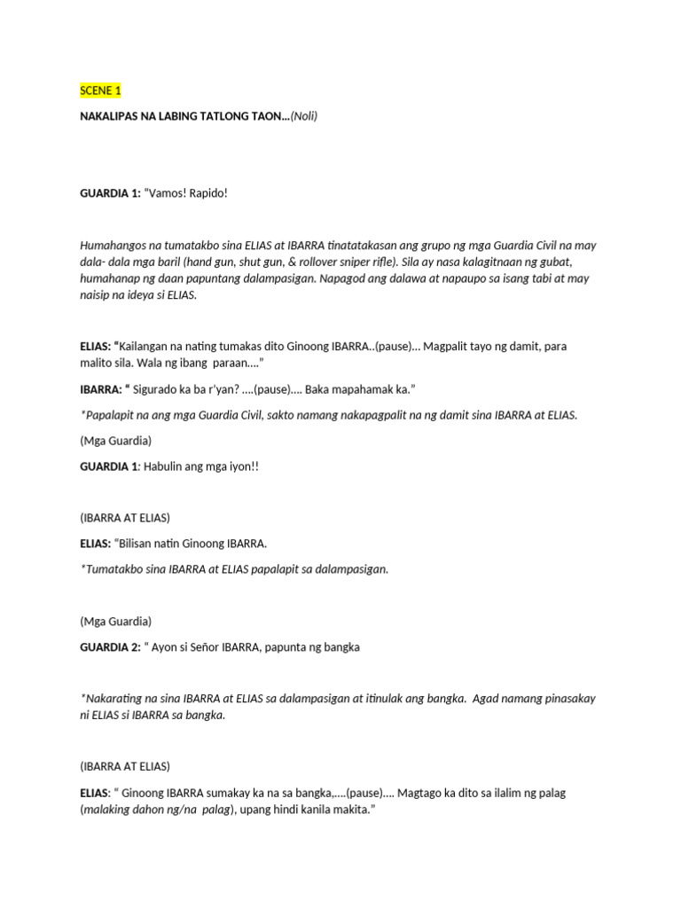 Script 1 El Fili | PDF