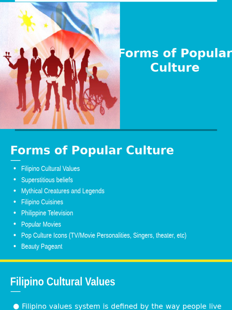 Forms of Popular Culture (Cultural Values and Superstitious Beliefs ...