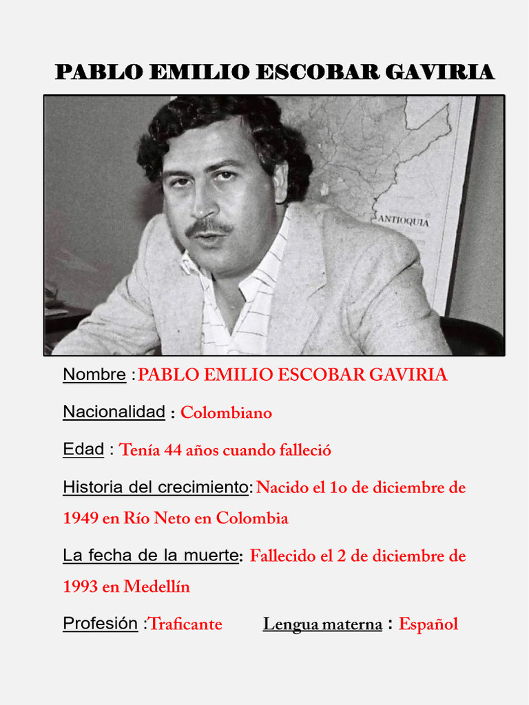 PABLO EMILIO ESCOBAR GAVIRIA | PDF