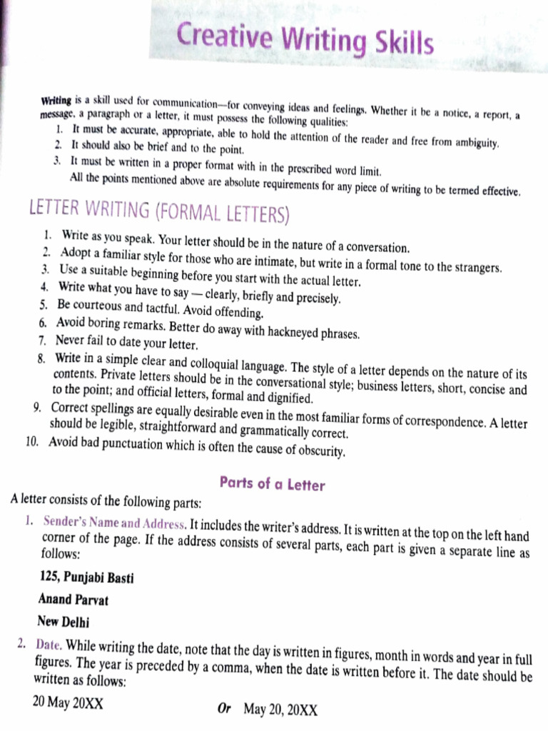 Letter Writing Types and Rules | PDF | Human Communication