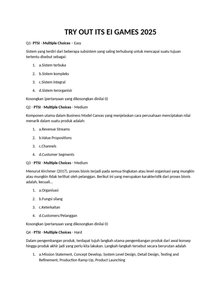 TRY OUT ITS EI GAMES 2025 | PDF