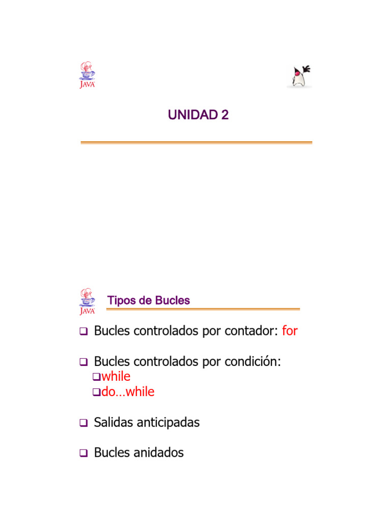 T2. Estructuras Básicas Control - BUCLES | PDF | Ingeniería de software | Paradigmas de programación