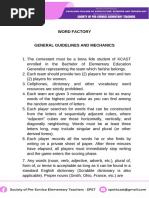 Word Factory: Mechanics and Guidelines | PDF | Language Mechanics | Syntax