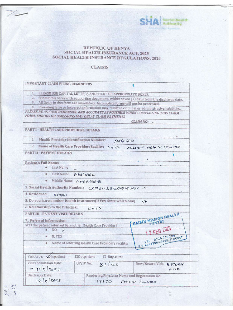 Ab Claim Form | PDF